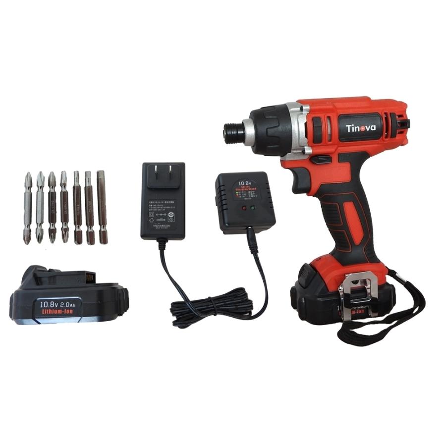 T-ino TINOVA 10.8V 充電式インパクトドライバー TID-108 爆買 : ヤマキシヤフー店 - 通販 - Yahoo!ショッピング