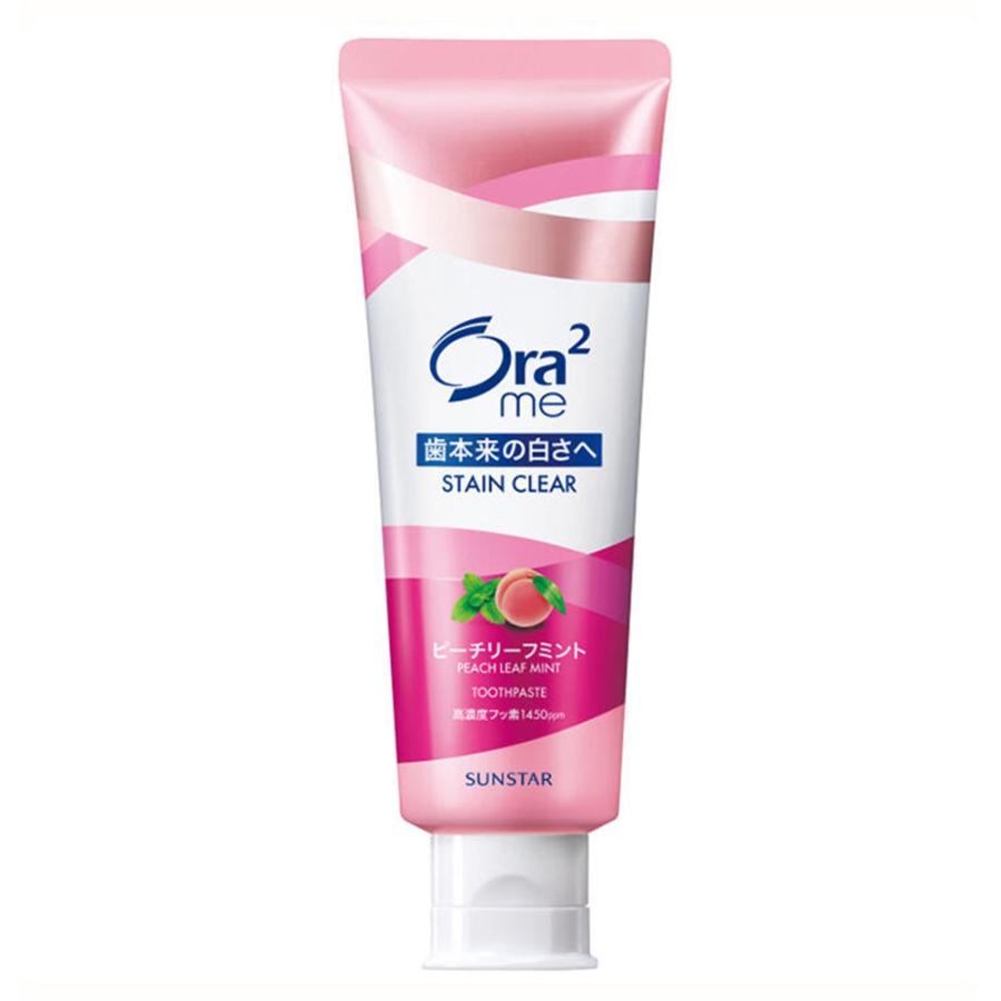 サンスター文具 サンスター Ora2me オーラツーミー ステインクリアペースト (ピーチリーフミント) [ハミガキ 歯ミガキ粉 歯磨き粉 ...