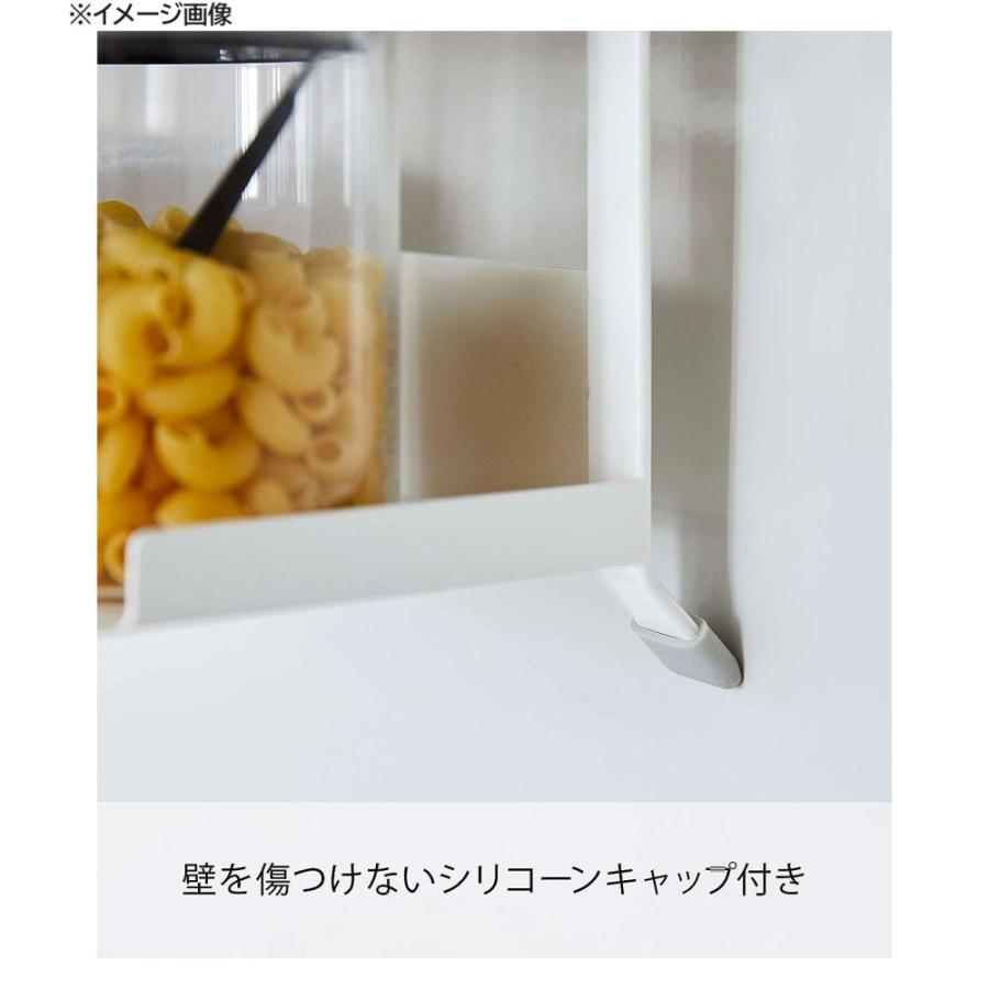 山崎実業 レンジフード 調味料ラック 3段 プレート [台所用品 キッチン用品 収納] 4838 ホワイト : ヤマキシヤフー店 - 通販 - Yahoo!ショッピング