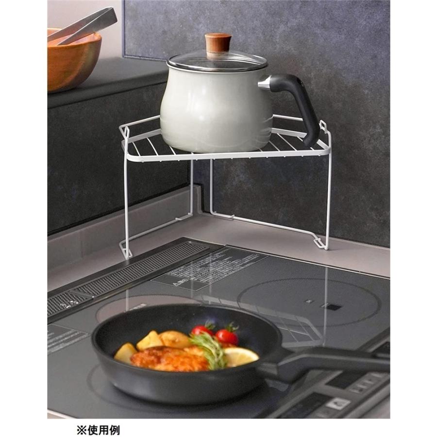 和平フレイズ Flowto(フロウト) コンロ コーナーラック [キッチン 台所 収納 整理 調理器具] RG-0482 : ヤマキシヤフー店 - 通販 - Yahoo!ショッピング