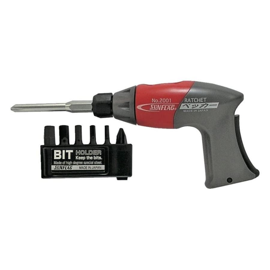 サンフラッグ SUNFLAG サンフラッグ(新亀) ぺッカー ラチェットドライバー No.2002 : ヤマキシヤフー店 - 通販 - Yahoo!ショッピング