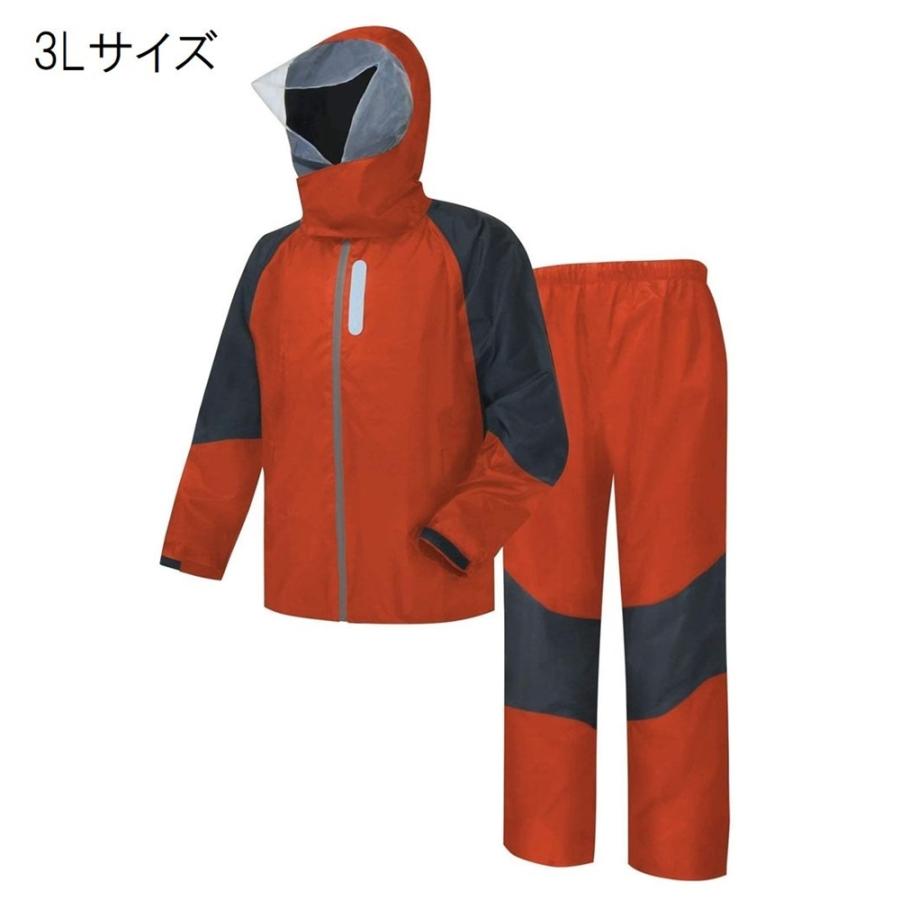 弘進ゴム ダイナギアソウル DG-3000 レンガ プロテクター付 レインウェア [レインスーツ 上下セット 高耐久 雨具 カッパ アウトドア ...