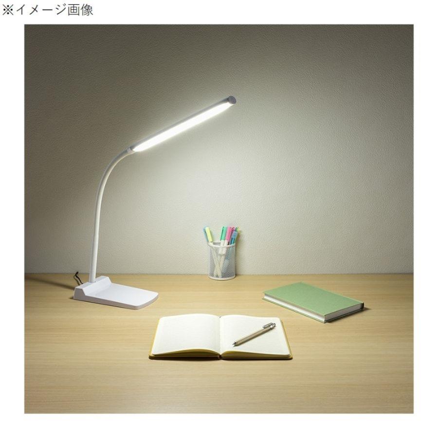 OHM オーム電機 LED デスクランプ ホワイト [卓上 デスク ワーク 仕事 オフィス 勉強 学習] DS-LS24-W 06-3725 ...