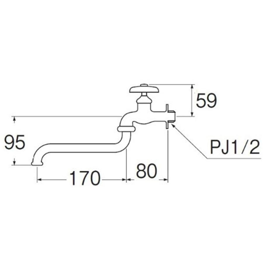 三栄水栓 SANEI 自在水栓《単水栓》POS [JA10J-13] :4973987057007:ヤマキシヤフー店 - 通販 - Yahoo!ショッピング
