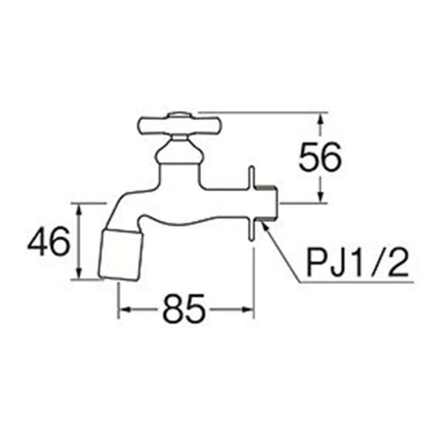 SANEI（水栓金具） SANEI ガーデン水栓 一文字ハンドル [単水栓 蛇口 ガーデニング] Y1811-13 : ヤマキシヤフー店 - 通販 - Yahoo!ショッピング