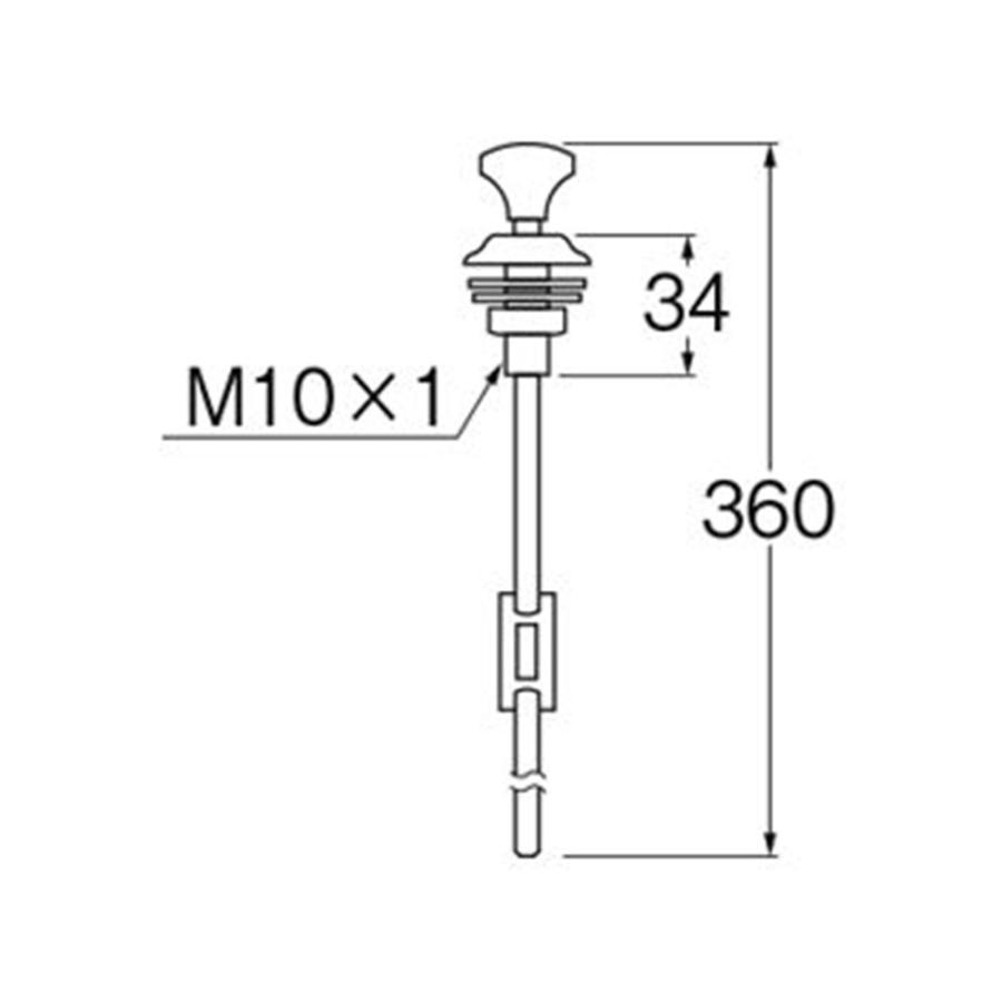 SANEI（水栓金具） 三栄水栓 SANEI ポップアップ棒(洗面所用) H700-40S : ヤマキシヤフー店 - 通販 - Yahoo!ショッピング