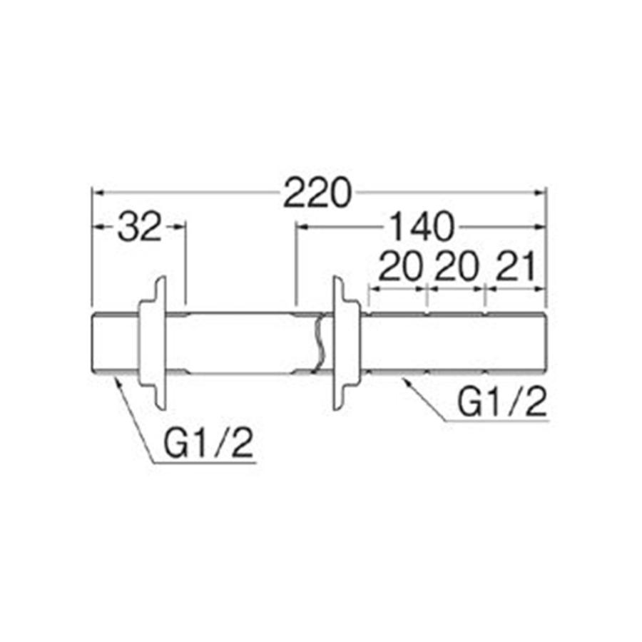 SANEI 三栄水栓 貫通ニップル T231-13 : ヤマキシヤフー店 - 通販 - Yahoo!ショッピング