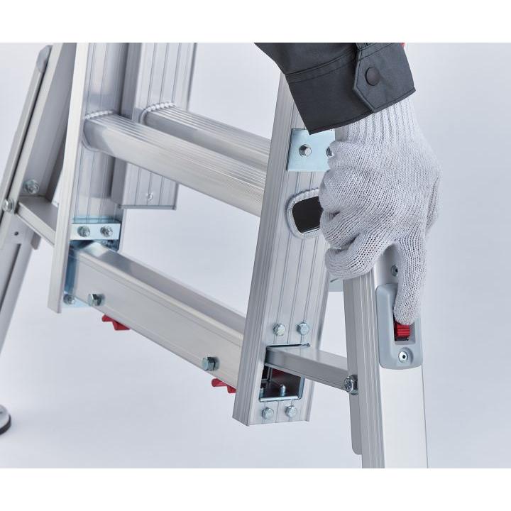 長谷川工業 脚部伸縮スタビライザー付 3連はしご LH3-80 全長:7.88〜8.10m/縮長:3.57m 質量:22.9kg : 山蔵屋Yahoo!ショップ - 通販 - Yahoo!ショッピング