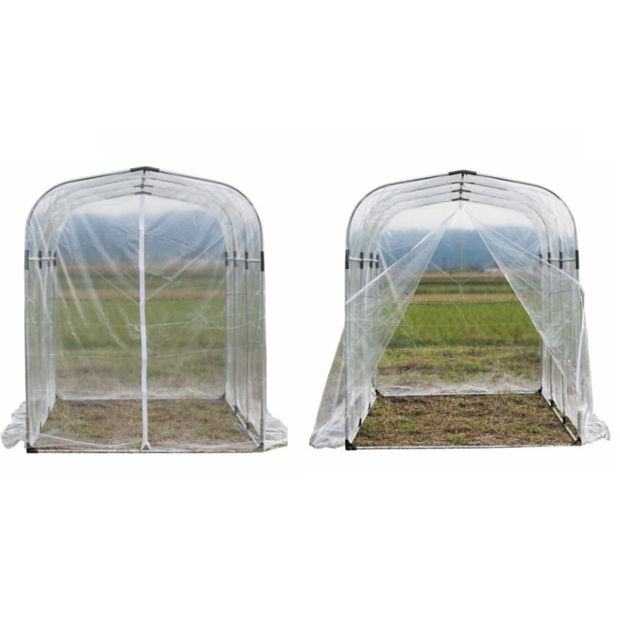 南栄工業 移動式育苗ハウス BH-1522 パイプベース式 間口:約1.56m/奥行:約2.2m/高さ:約1.85m : nana-bh-1522 : 山蔵屋Yahoo!ショップ - 通販 ...