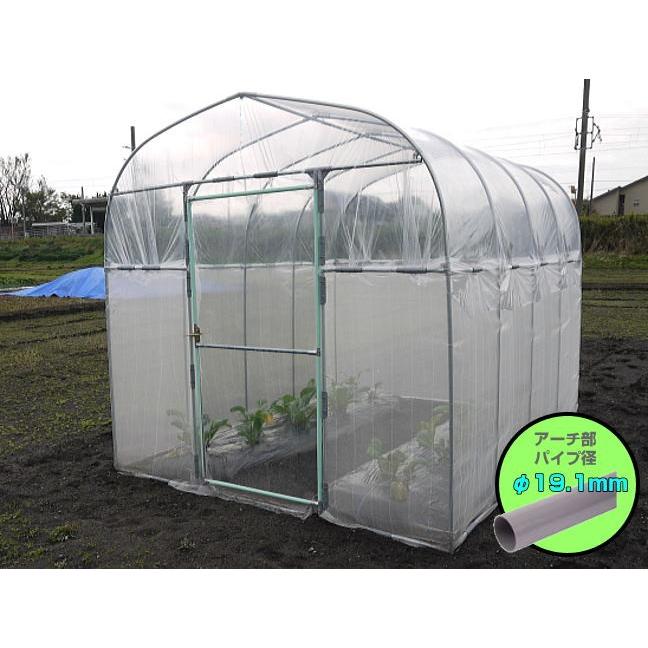 南栄工業 移動式菜園ハウス BH-2227 パイプベース式 間口:約2.2m/奥行:約2.7m/高さ:約2.2m : 山蔵屋Yahoo!ショップ - 通販 - Yahoo!ショッピング