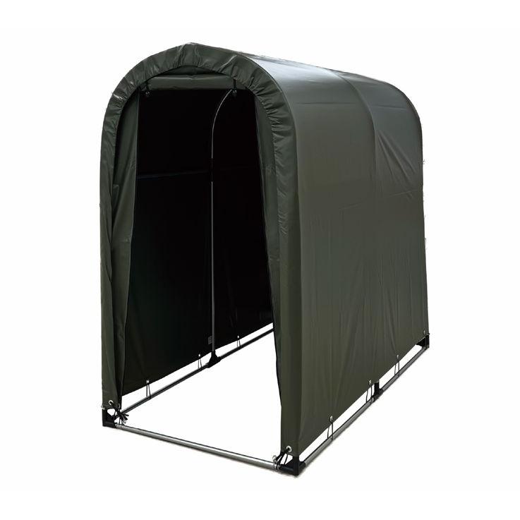 サイクルハウス(パイプ倉庫) 2台用ARMY 約0.5坪 間口 0.94m/奥行 1.8m/高さ 1.57m : 山蔵屋Yahoo!ショップ - 通販 - Yahoo!ショッピング