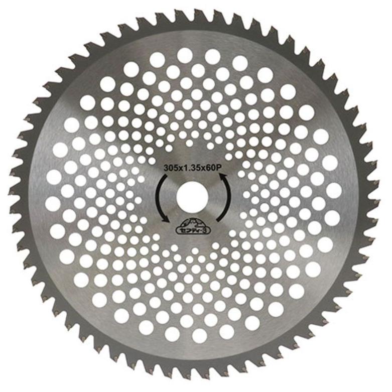 セフティー3 セフティ−3 刈払機用チップソー 軽量大径チップソー 305mm×60P 軽量で疲労軽減 [送料無料] : 山蔵屋Yahoo!ショップ - 通販 - Yahoo!ショッピング