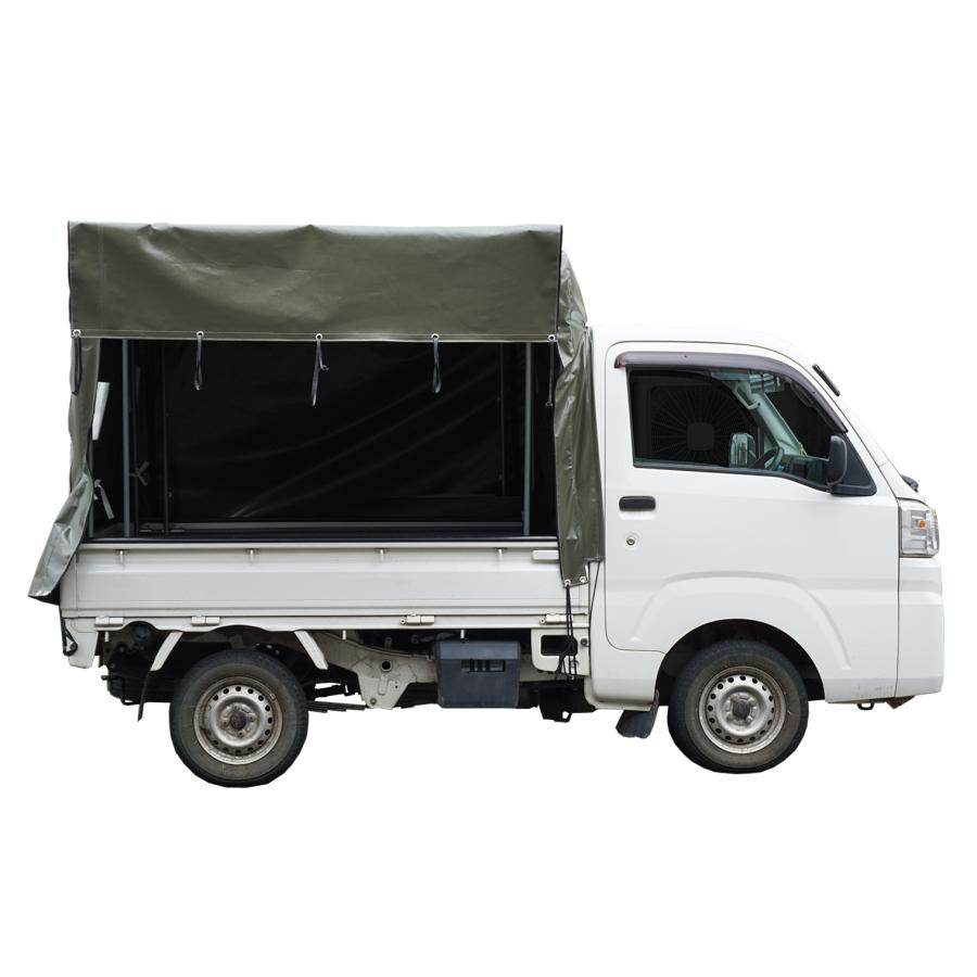 軽トラック用荷台幌セット 南栄工業 KH-7 OD 3方向扉開閉式 現行規格の軽トラック用 [法人様送料無料] : nana-kh7-od : 山蔵屋・農産業館 - 通販 - Yahoo!ショッピング