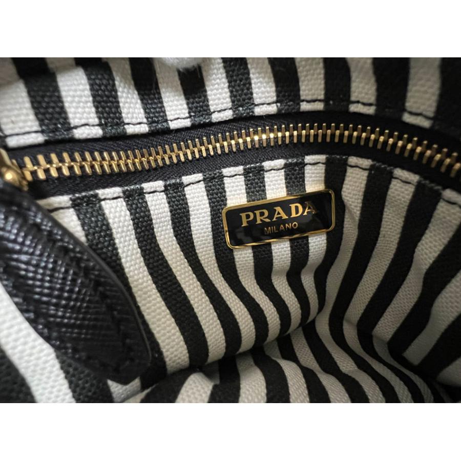 送料無料 PRADA プラダ CANAPA LOGO カナパ ロゴ 化粧ポーチ NERO＋TALCO ブラック 1NA021 美品 :19120-00:ブランドショップ山本 - 通販 ...