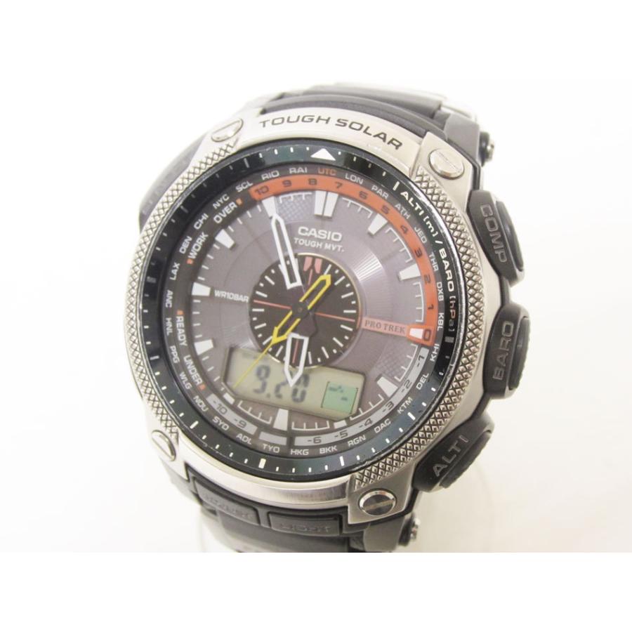 PRO TREK 美品 送料無料 CASIO カシオ PROTREK プロトレック タフソーラー 電波 腕時計 メンズウォッチ PRW ...