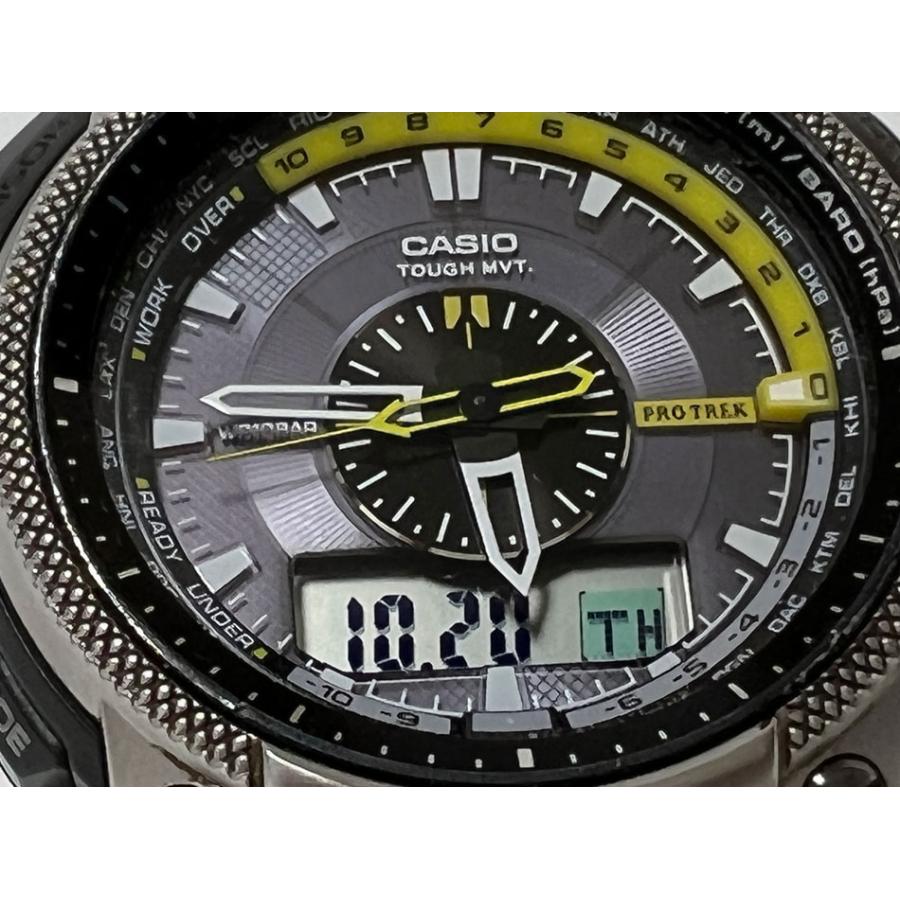送料無料 CASIO カシオ PROTREK プロトレック タフソーラー 電波 腕時計 メンズウォッチ チタン PRW-5000T-7JF ...