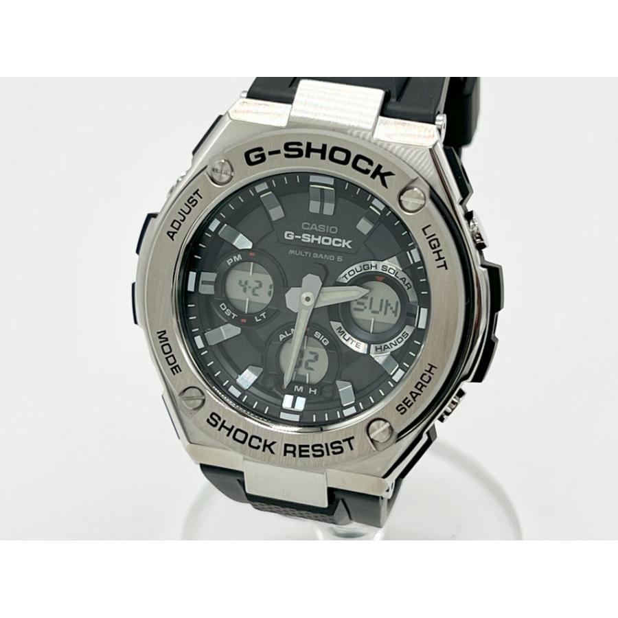 CASIO カシオ G-STEEL Gスチール 電波ソーラー メンズウォッチ 腕時計 タフソーラー GST-W110-1AJF 新品同様 ...