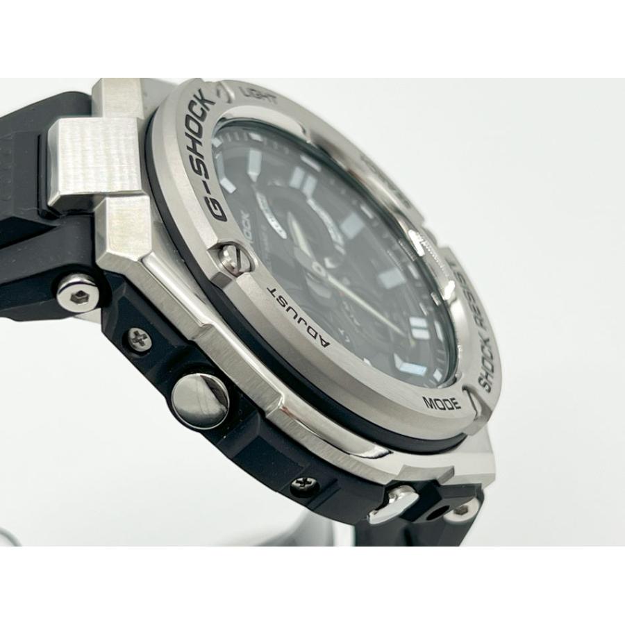 CASIO カシオ G-STEEL Gスチール 電波ソーラー メンズウォッチ 腕時計 タフソーラー GST-W110-1AJF 新品同様 ...