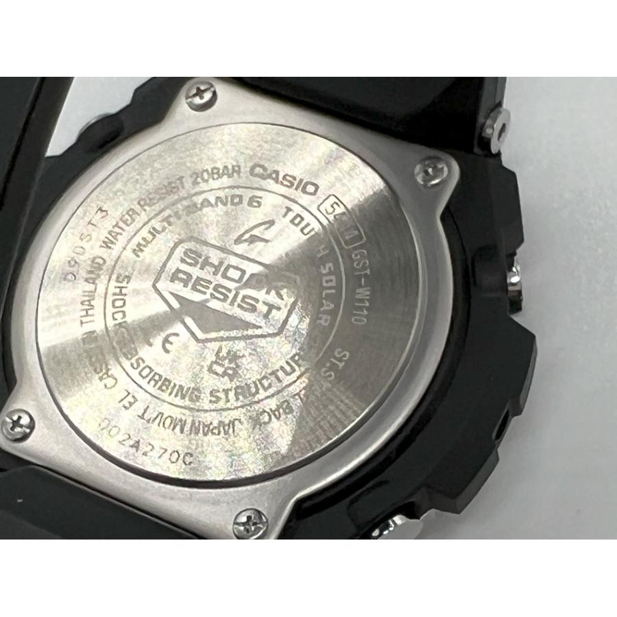 CASIO カシオ G-STEEL Gスチール 電波ソーラー メンズウォッチ 腕時計 タフソーラー GST-W110-1AJF 新品同様 ...