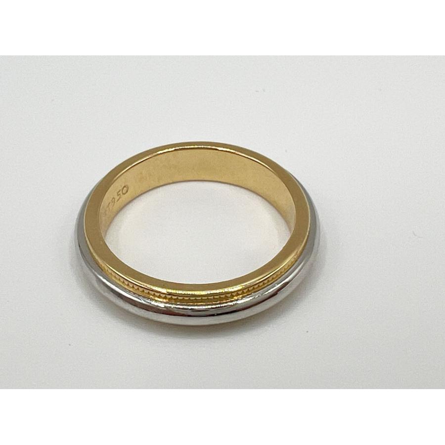 TIFFANY&Co. 送料無料 TIFFANY&CO. Tiffany ティファニー ミルグレイン バンドリング 指輪 750 K18 Pt950 6.5号 新品仕上げ : ブランドショップ ...