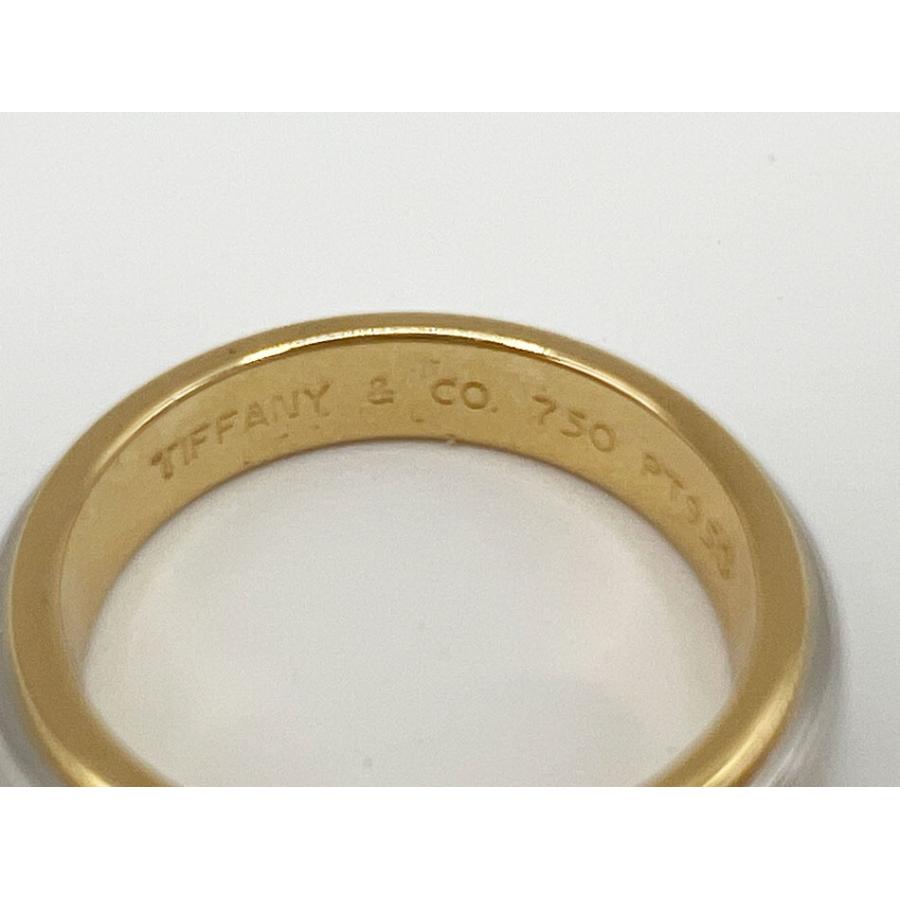 TIFFANY&Co. 送料無料 TIFFANY&CO. Tiffany ティファニー ミルグレイン バンドリング 指輪 750 K18 Pt950 6.5号 新品仕上げ : ブランドショップ ...