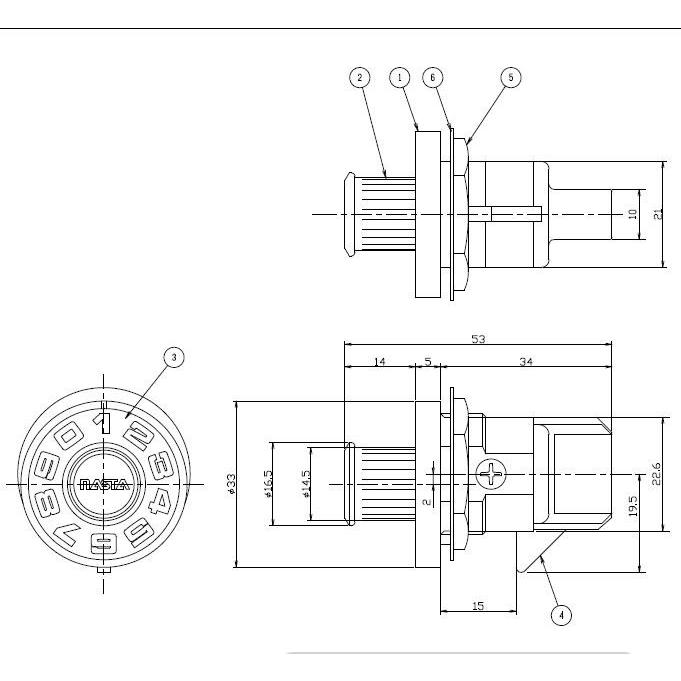 NASTA ナスタ SPK-5-T タテ型 ダイヤル錠 戸建 集合ポスト メンテナンス交換用 【97%OFF!】