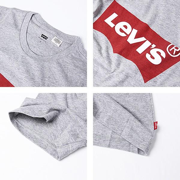 Levi's クロネコゆうパケット対応 リーバイス Tシャツ プリント ロゴ 半袖Tシャツ バットウイング ハウスマーク リーヴァイス グレー ...