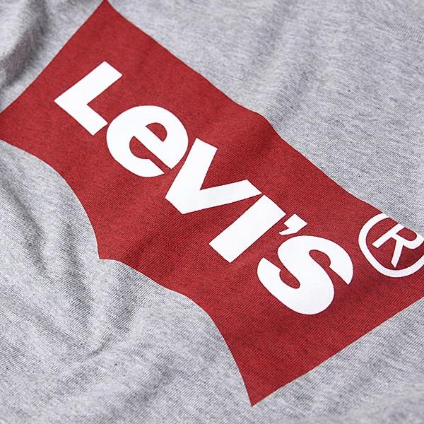 Levi's クロネコゆうパケット対応 リーバイス Tシャツ プリント ロゴ 半袖Tシャツ バットウイング ハウスマーク リーヴァイス グレー ...