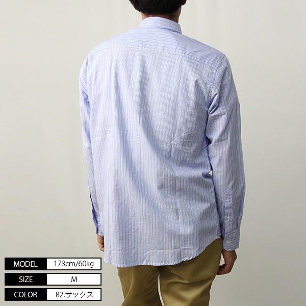 スタンリーブラッカー Stanley blacker オックスフォードBDシャツ ストライプシャツ メンズ トップス キレイ目 紳士 ビジネス 老舗ブランド 383016 ...