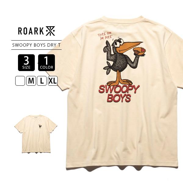 ROARK REVIVAL ロアーク メンズ 半袖 Tシャツ "SWOOPY BOYS" FINE TECH DRY TEE 速乾素材 ドライ ...