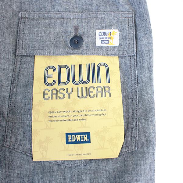 EDWIN エドウィン メンズ イージーパンツ ベイカーパンツ タック入り レギュラーストレート カジュアル ウエストゴム 穿きやすい ワーク アメカジ EEW04 : NAVIGATOR ...