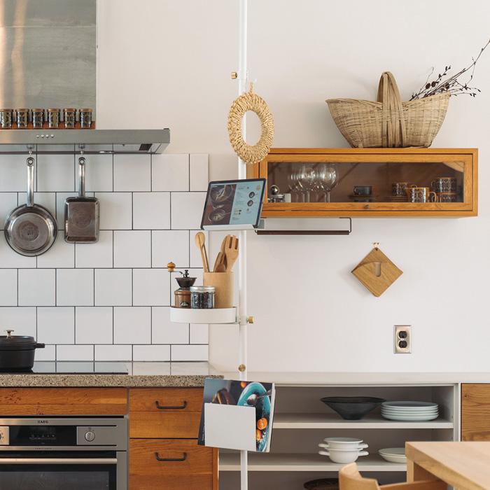 DRAW A LINE ドローアライン デスクサイドラック SET セット 突っ張り棒 縦 200〜275cm つっぱり棒 ポール 棒 : くらしのもり Yahoo!ショッピング店 - 通販 ...