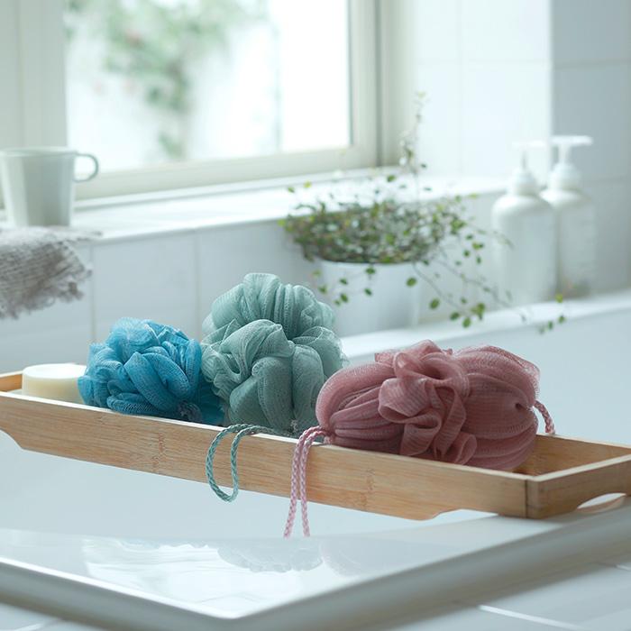 marna マーナ 背中も洗えるシャボンボール アッシュ ボディスポンジ バススポンジ スポンジ 背中 浴室グッズ ボディケア アッシュカラー B717 : くらしのもり Yahoo ...