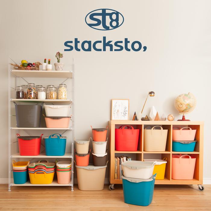 stacksto バケット Lサイズ 40L 収納ボックス 収納BOX バスケット カゴ ケース 収納 大きい スタックストー :stk-baquet-l:くらしのもり Yahoo ...