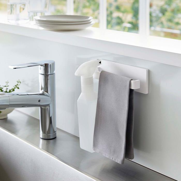 山崎実業 MIST フィルムフック タオルハンガー ミスト W18 ホワイト 5962 タオル掛け タオルホルダー タオル ふきん掛け 白 YAMAZAKI :yj-5962:くらしのもり ...