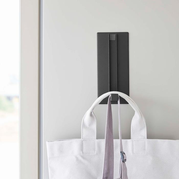 山崎実業 マグネット折り畳みハンガー タワー tower マグネットハンガー コートハンガー 磁石 玄関扉 玄関 ホワイト ブラック 5987 5988 YAMAZAKI :yj-5987 ...