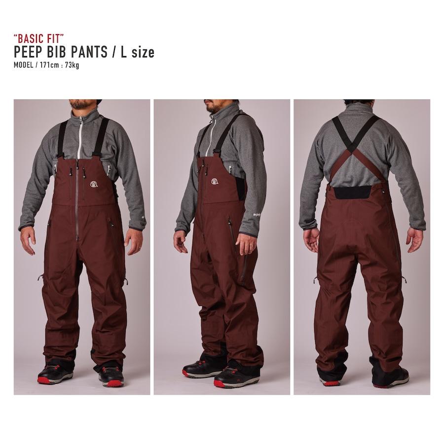 ウエア/秋冬/SNOWBOARD・snow wear・パンツ/unfudge/アンファッジ/BLACK・BEIGE・CHARCOAL/M・L・XL/メンズ/PEEP BIB PANTS/ピープ ...