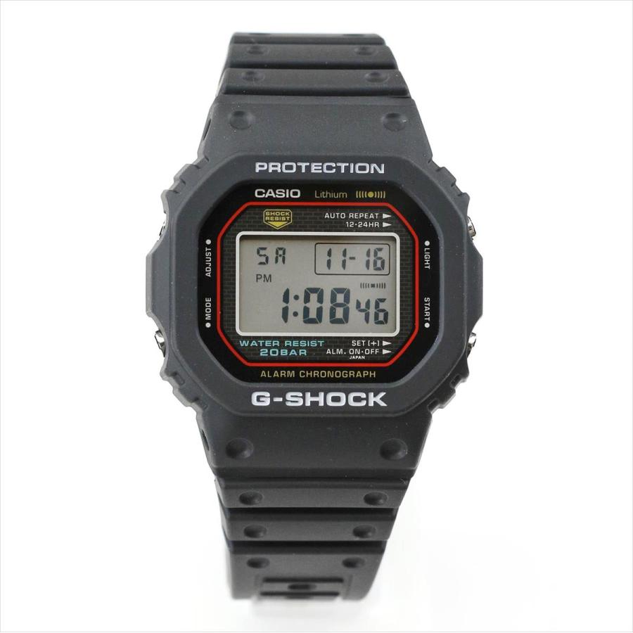 G-SHOCK カシオ Gショック 初代G-SHOCK復刻モデル DW-5000R-1AJF 腕時計 CASIO DW-5000 【1224 ...
