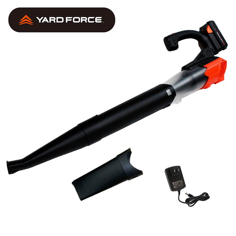 YARD FORCE（ヤードフォース） ブロワ 充電式 軽量 風量調節可 「24Vジェットスクリューブロワ」ハイパワー 落ち葉 掃除 台風並み 火起こし LB-C13-JP ...