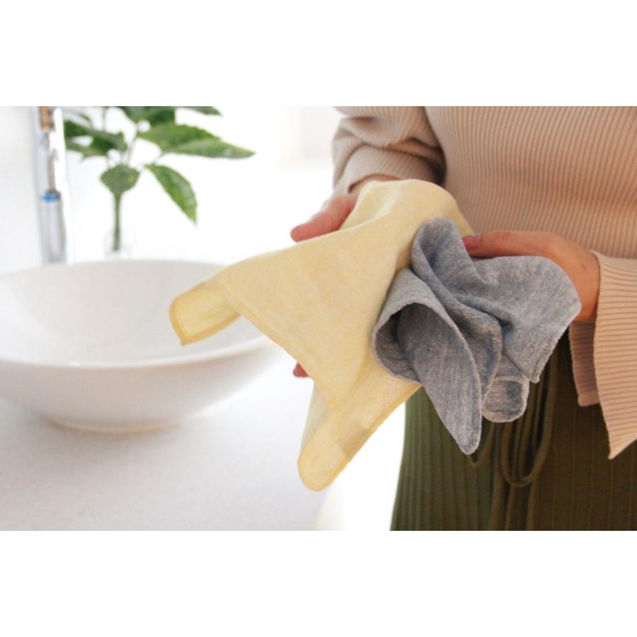 kontex MOKU LINEN HANDKERCHIEF モクリネン ハンカチ イエロー コンテックス 32cm×32cm 麻混 柔らか 薄手 速乾 黄 オールシーズン プレゼント ...