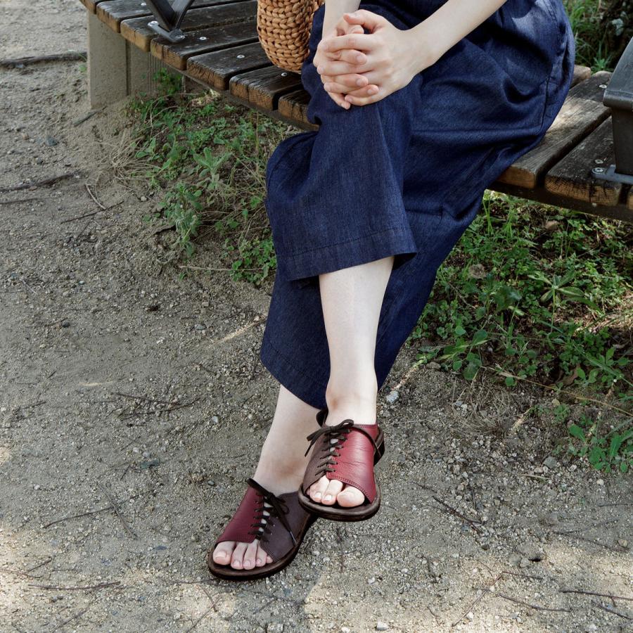 Belle＆Sofa（ベルアンドソファ） レースアップ サンダル コンフォート