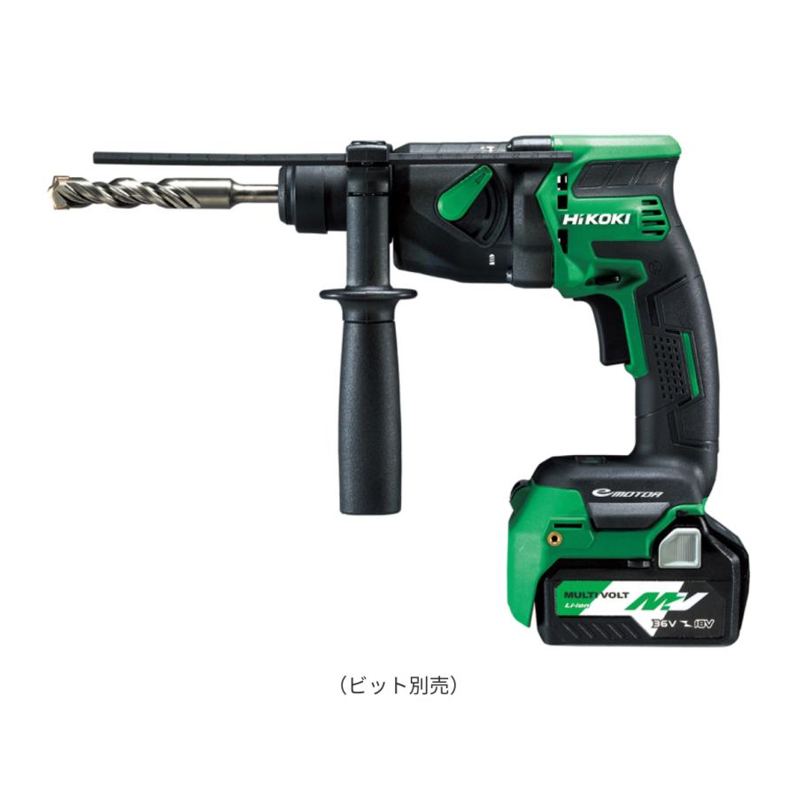 HiKOKI ・HiKOKI 18V コードレスロータリハンマドリル DH18DPB(2XP) ガンハンドルタイプ マルチボルトバッテリーBSL36A18×2個、充電器UC18YDL2、専用 ...