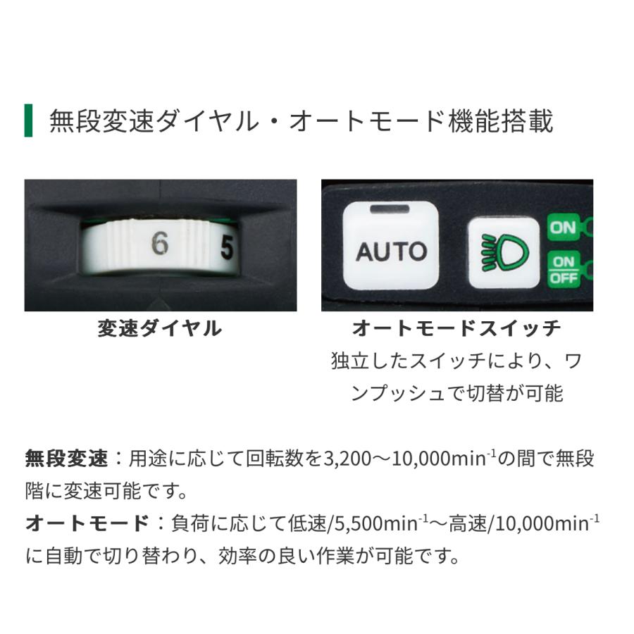 ・HiKOKI 36V 100mm コードレスディスクグラインダ G3610DC(2XPZ) フルセット品 バッテリーBSL36A18X 2個 充電器 システムケース3 : g3610dc ...