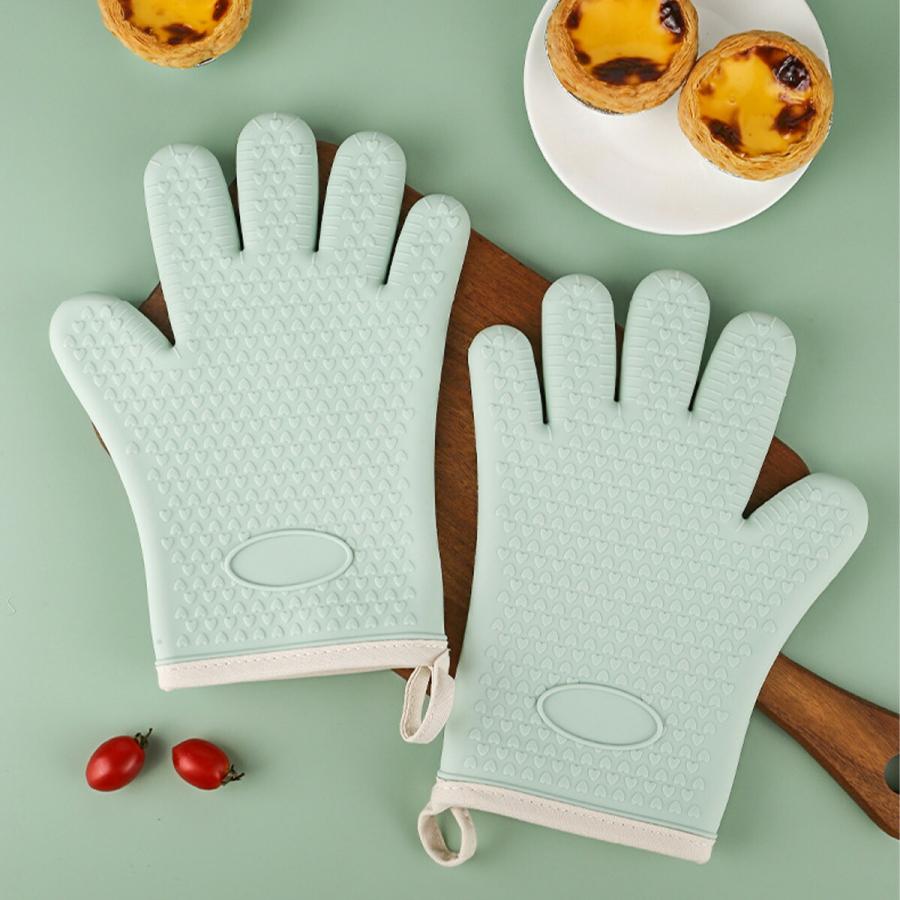 シリコンミトン シリコンオーブン手袋 ミトン 鍋つかみ オーブングローブ シリコン オーブン 耐熱 防熱 5本指 清潔 滑り止め 料理 厚手 かわいい おしゃれ 全6 : YasTrading ...