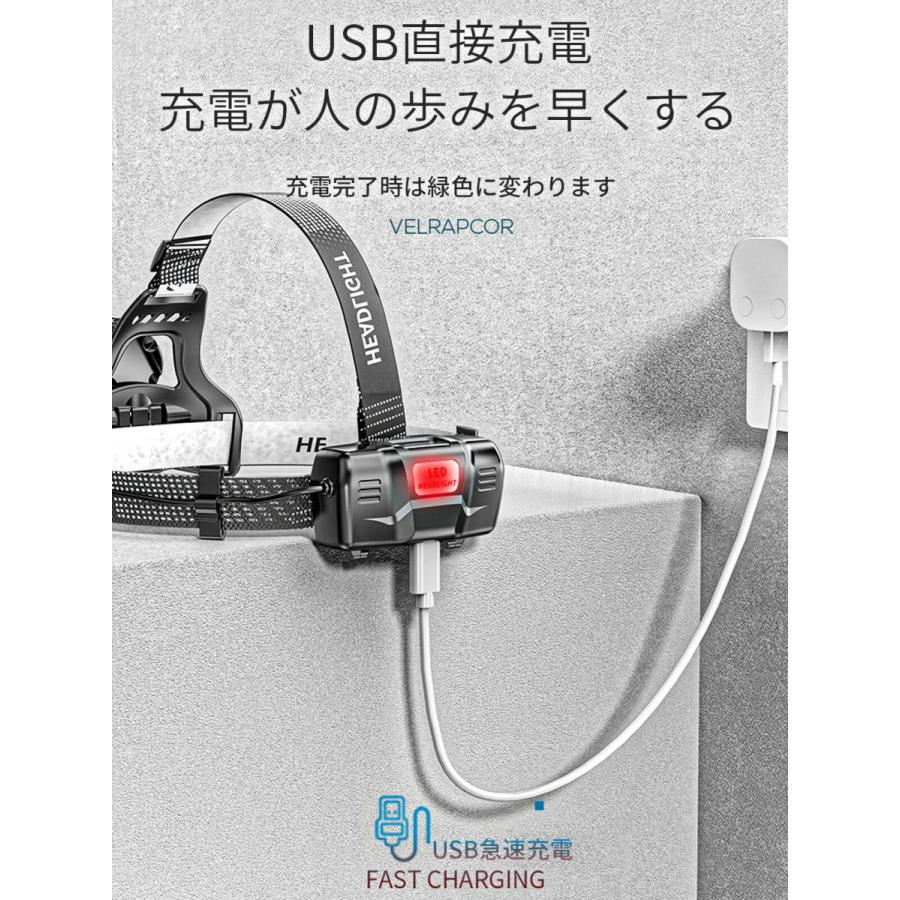 ヘッドライト 充電式 USB充電 LED 大容量バッテリー 4つのモード IPX6防水 霧 夜釣り 登山 避難 アウトドア 防水 小型 : YasTrading - 通販 - Yahoo!ショッピング