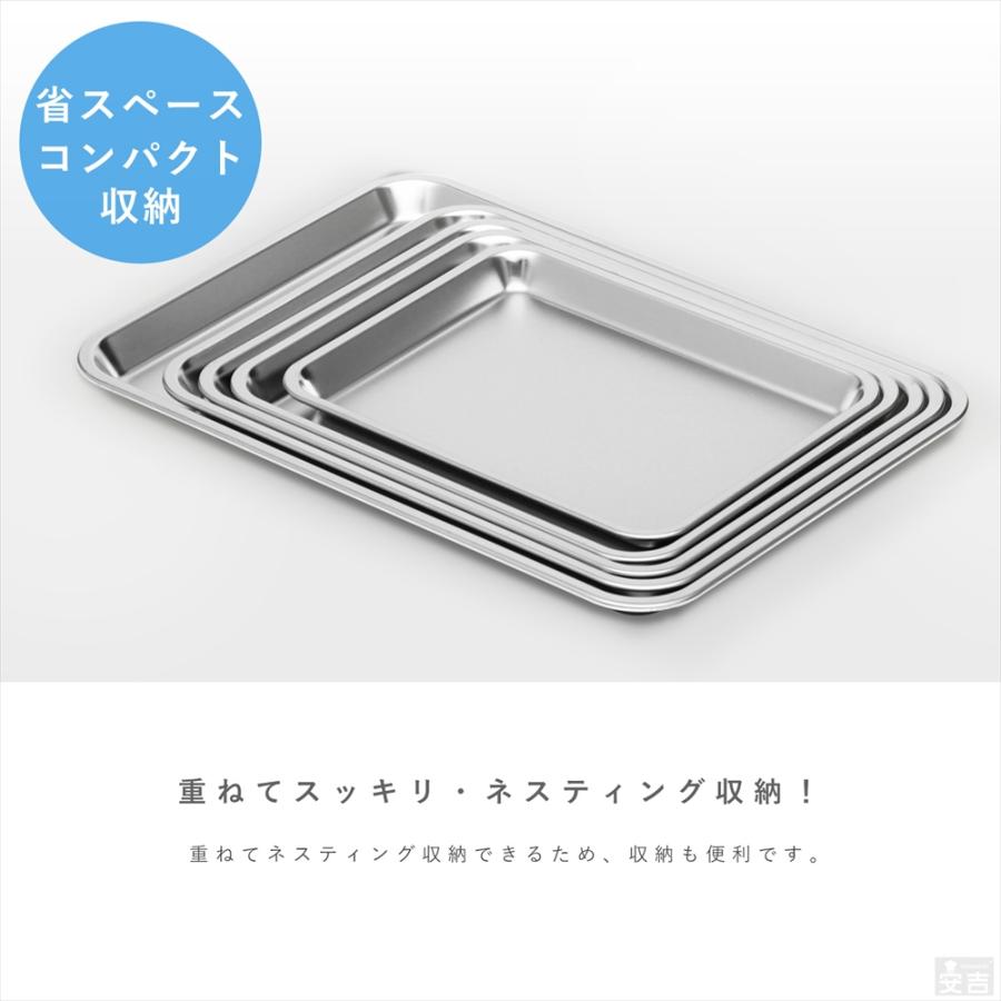 ステンレスバット 浅型 8枚取 40cm×30cm :20001525:厨房用品 安吉 - 通販 - Yahoo!ショッピング