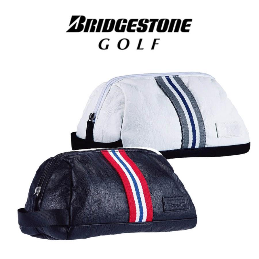 BRIDGESTONE GOLF バッグ ブリヂストンゴルフ ラウンドポーチ メンズ ACG221 黒 白 ゴルフ : ヤトゴルフ Yahoo!ショッピング店 - 通販 - Yahoo!ショッピング