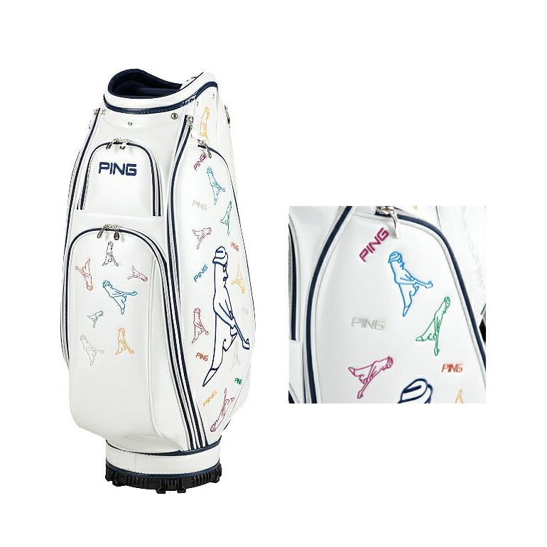PING キャディバッグ ピン MR.PING ホワイト 9.5インチ CB-C221 ネームタグ フード付き エナメル素材 ゴルフ 日本正規品 : ヤトゴルフ Yahoo!ショッピング店 ...