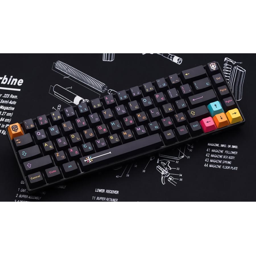 日本語 Gmk-USBキー,149キー,チェリープロファイル,pbt,5サイド染料,メカニカルキーボードキャップ,xmxスイッチ用,1.75u ...