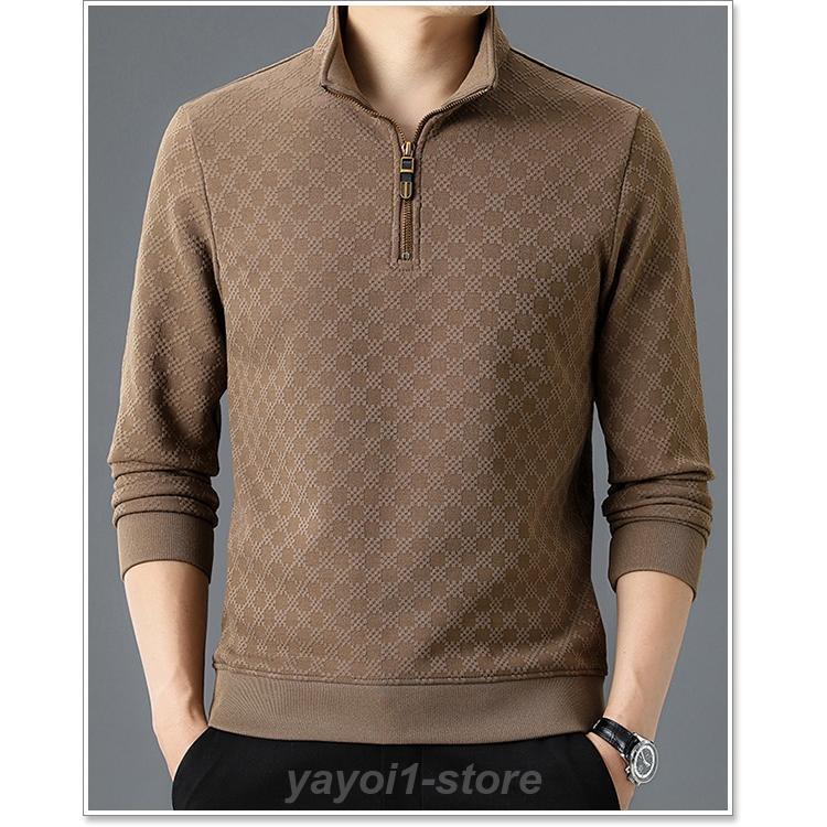 ポロシャツ メンズ 長袖「高品質」裏起毛 ハーフジップ カットソー ジップアップ 秋 冬 40代 50代 : ks-abm-tp858 : 弥生ストア - 通販 - Yahoo!ショッピング